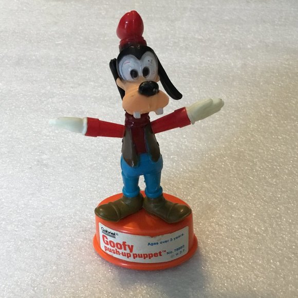 Disney | Toys | 977 Walt Disney Productions Goofy Push Up Puppet | Poshmark